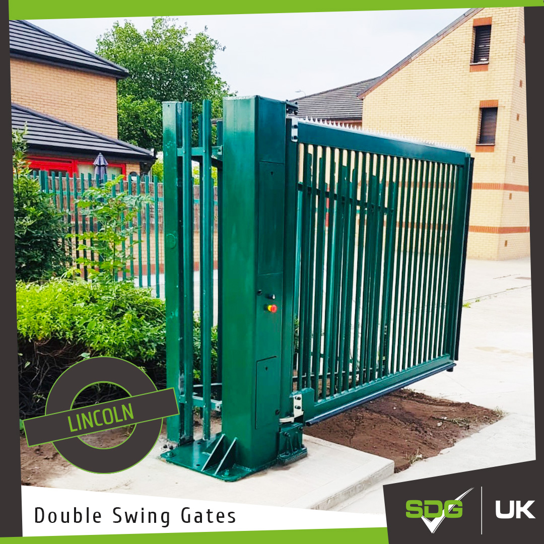 Double Swing Gates, Lincoln North Fire Station | SDG UK Installations